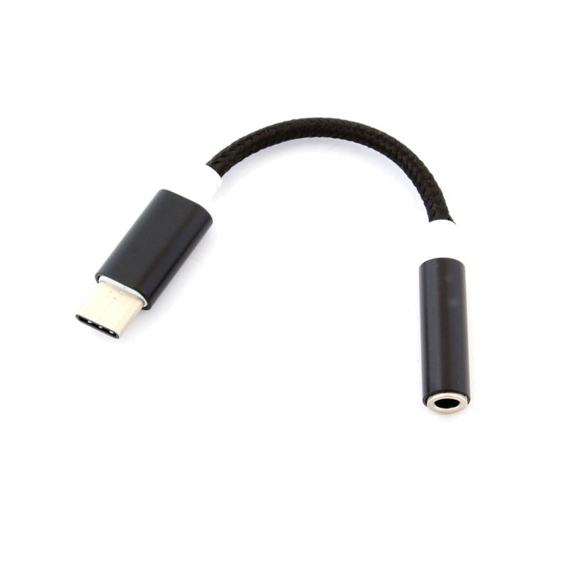 USB-C adapter - naar mini jack - Zwart – ABCstore
