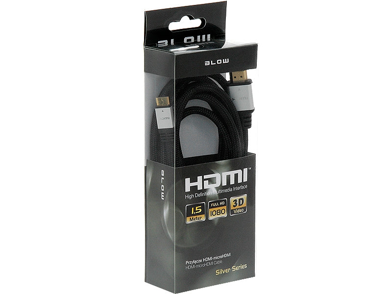 HDMI naar HDMI-mini Kabel 1,5M - Silver Series – ABCstore