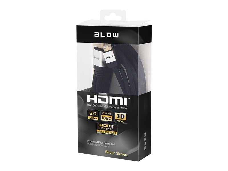 HDMI naar Mini-HDMI Kabel met Ethernet - 3M - Silver Series – ABCstore