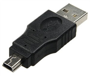 USB Koppelstuk USB - USB Mini - Zwart – ABCstore